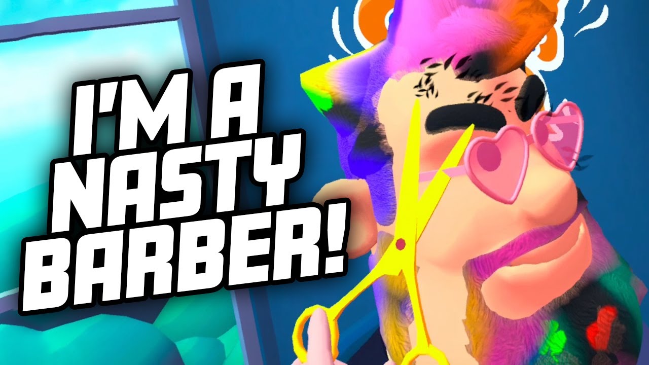 Barber Sim VR Game - CRAZY Hair Makeovers in a Virtual Hairdresser ...