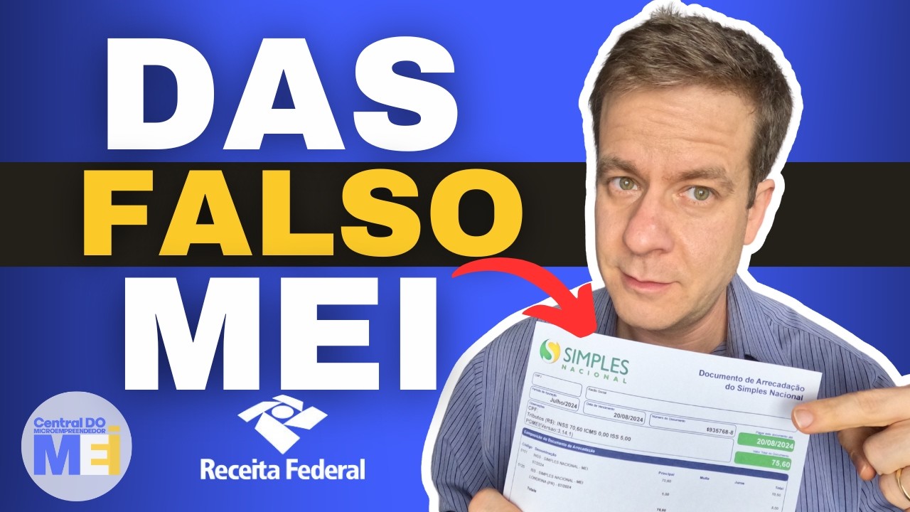🚨 RECEITA FEDERAL ALERTA PARA DAS FALSO DO MEI - YouTube