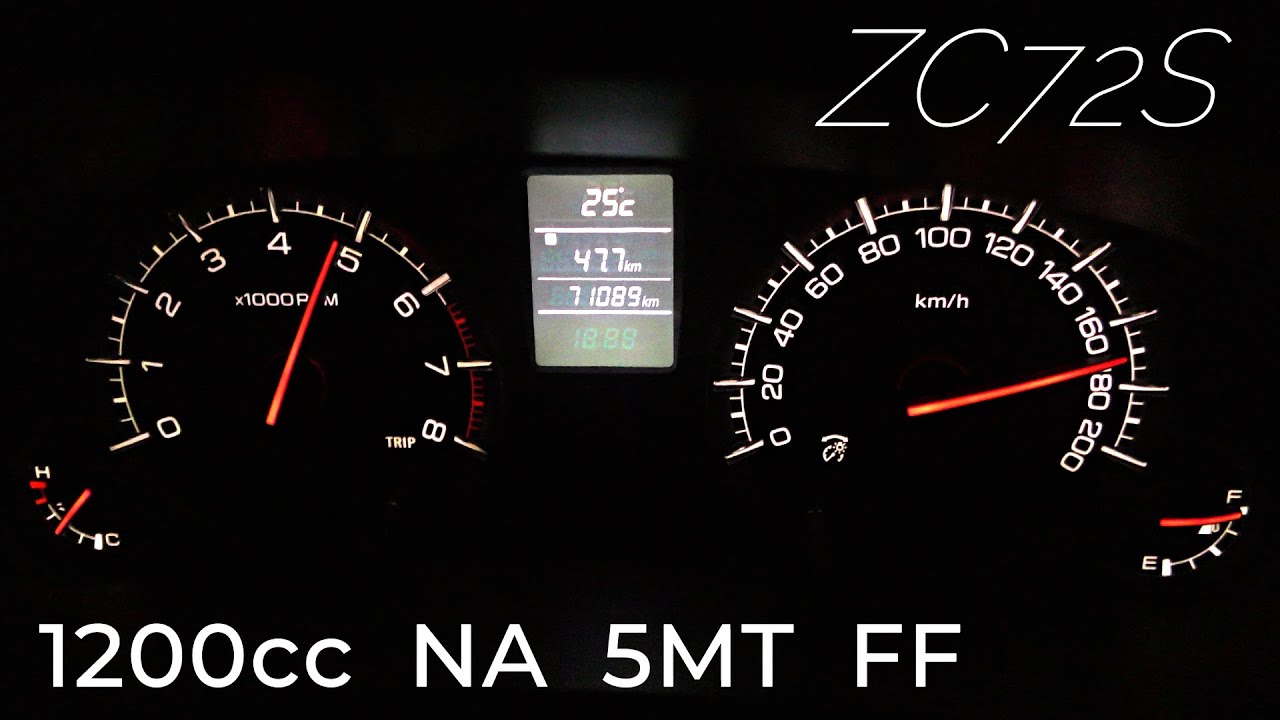 (2011y) SUZUKI SWIFT RS (ZC72S) full acceleration test,cruise engine ...