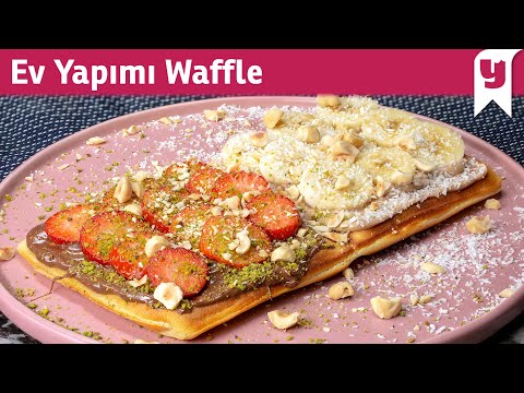 Kolay ve Çıtır Waffle Hamur Tarifi ile Evde Waffle Yapımı