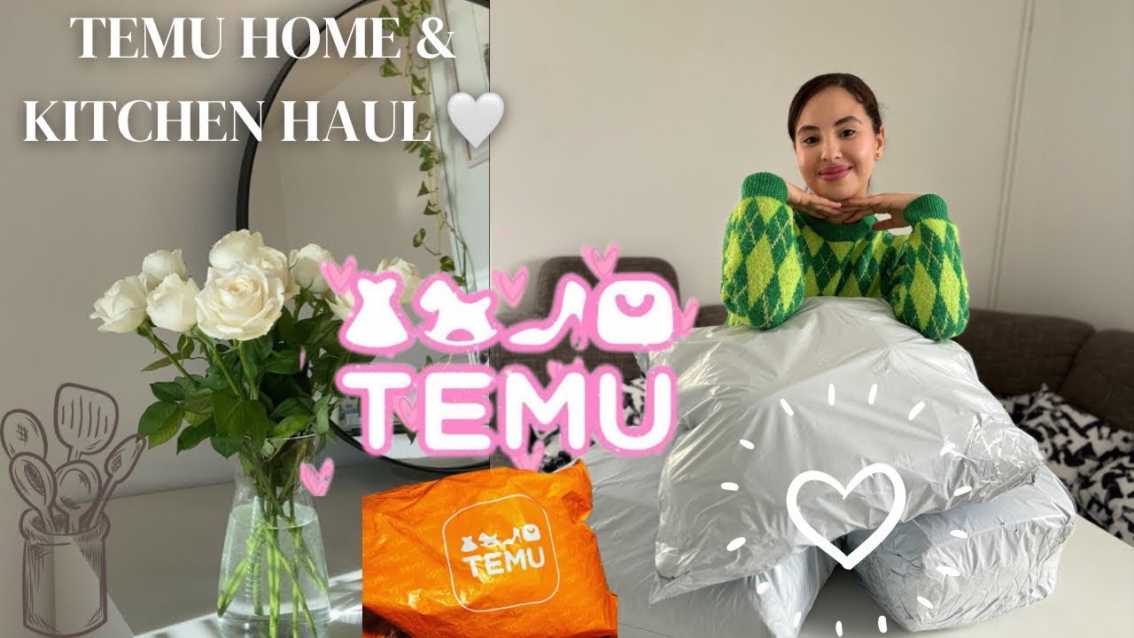 Temu Home & kitchen Haul /أول مرة نشري من تخفيضات Temu😍🤍 - YouTube