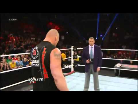 Brock Lesnar Returns 2013 & F5 Vince Mcmahon (﻿ Las Vegas) HD