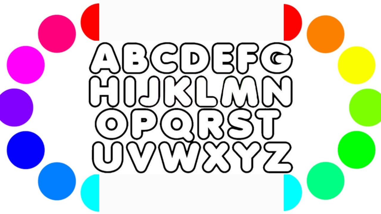 How To Draw Paint And Learn ABC alphabet - YouTube