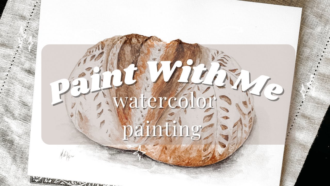 LETS PAINT - Painting Sourdough Bread - My Process - Paint with Me ...