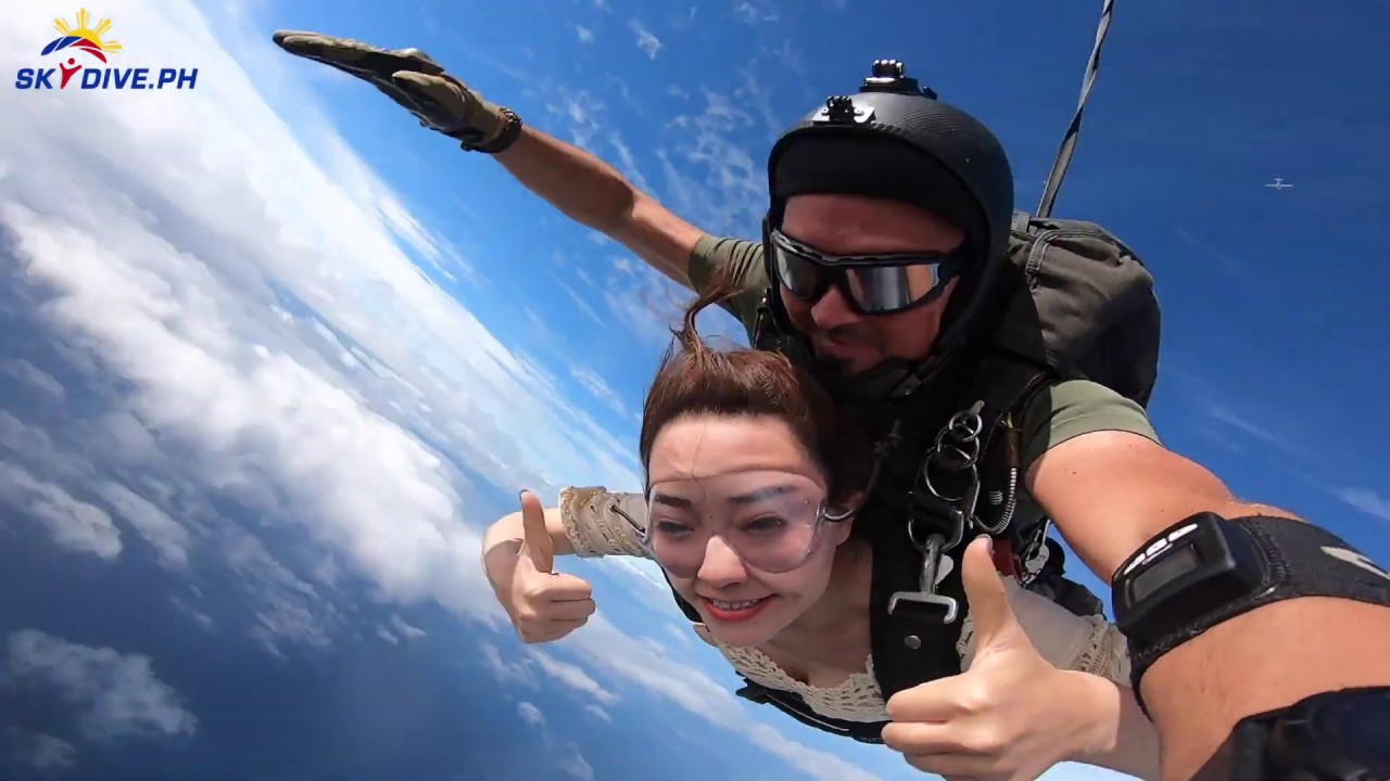 Skydive Philippines - Enjoying the blue skies - YouTube