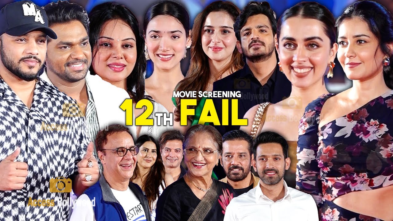 12th Fail Movie Screening | Vikrant Massey,Palak Lalwani,Medha Shankar ...