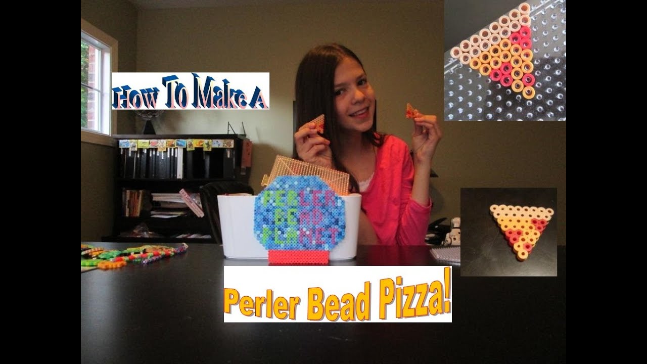 How To Make A Perler Bead Pizza Slice - YouTube
