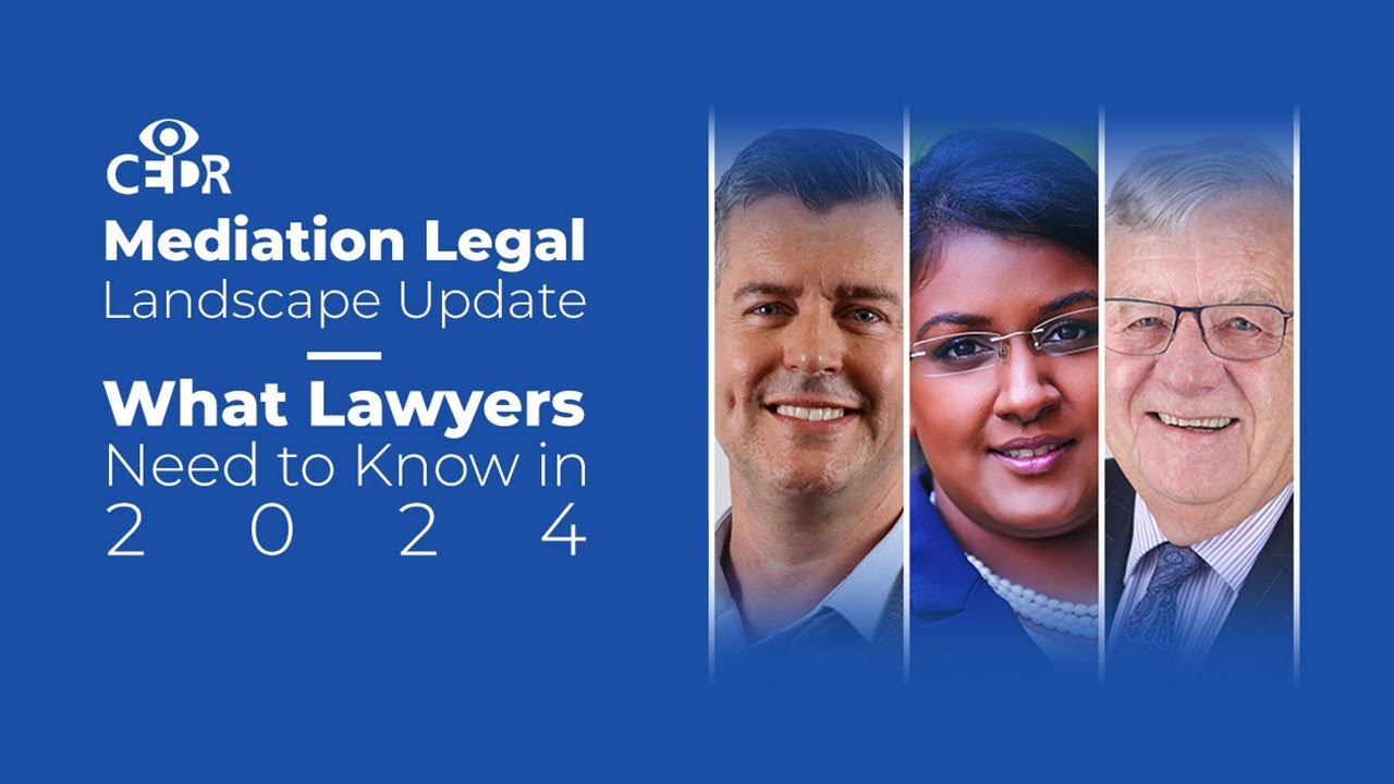 Mediation Legal Landscape Update - What Lawyers Need to Know in 2024 ...