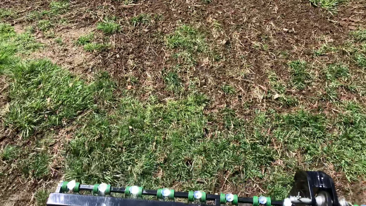 CMP Attachments 3-point 70” Lawn Dethatcher on 2038R - YouTube