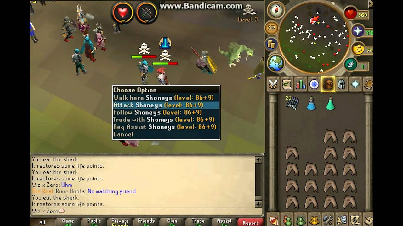 Runescape Range Tank Pk'2012 | Rune Crossbow\ Magic Bow - YouTube