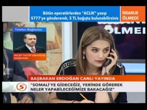 Recep Tayyip Erdogan Canli Yayinda Afrika Ya Yardim Bagis Kimse Yok Mu Aclik Somali-12.8.2011--1