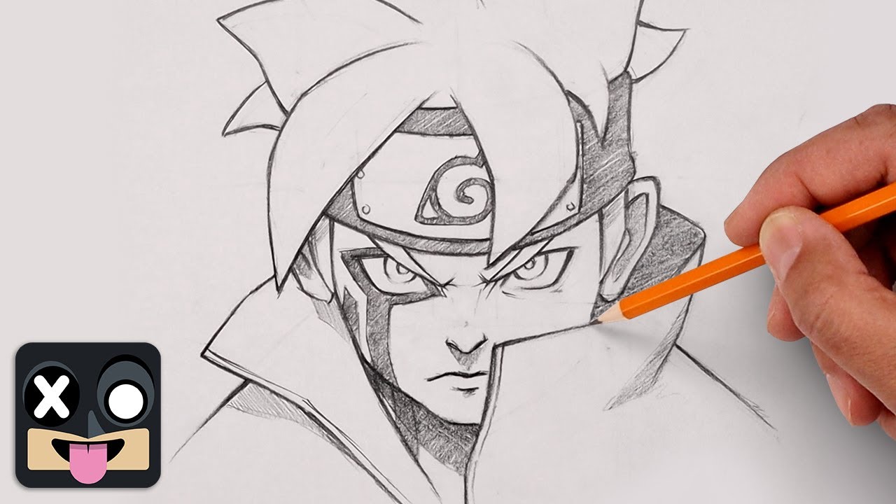 How To Draw Anime | Boruto | Sketch Tutorial - YouTube