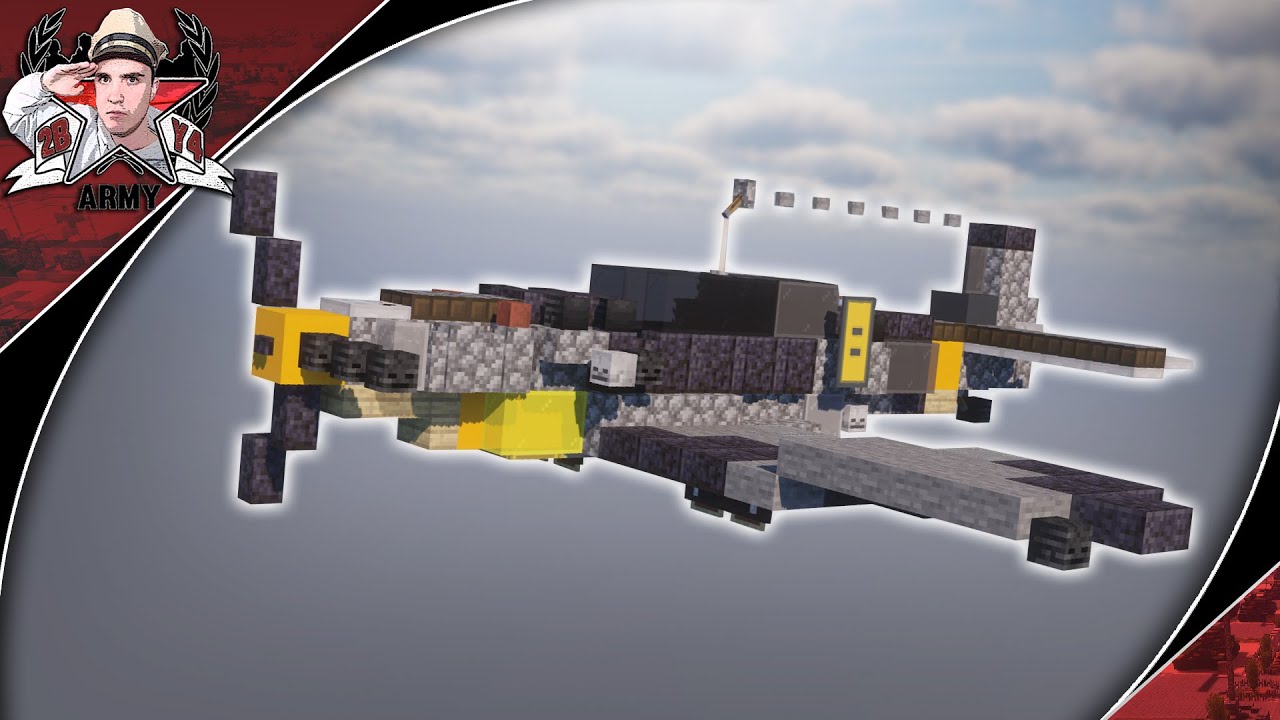 Minecraft: WW2 Bf 109 G-6 | Fighter Tutorial (In-Flight Version) - YouTube