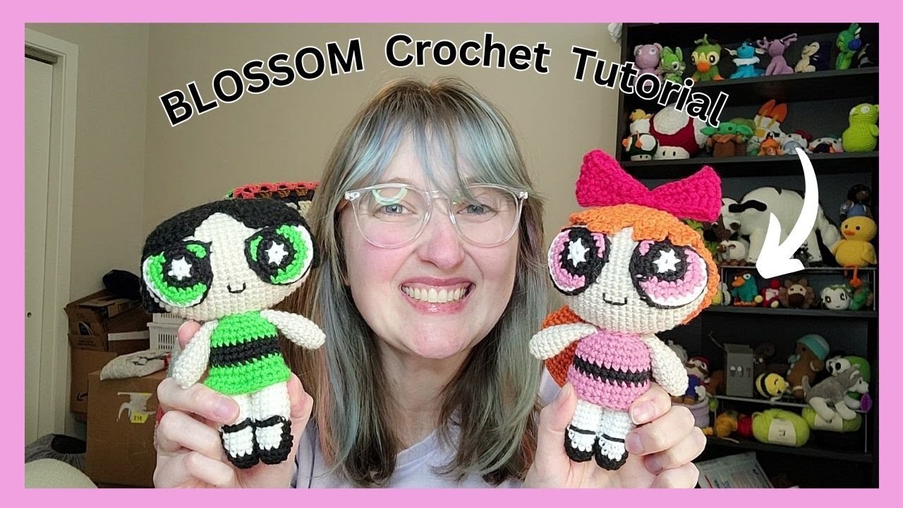 BLOSSOM Powerpuff Girls Crochet Tutorial - YouTube