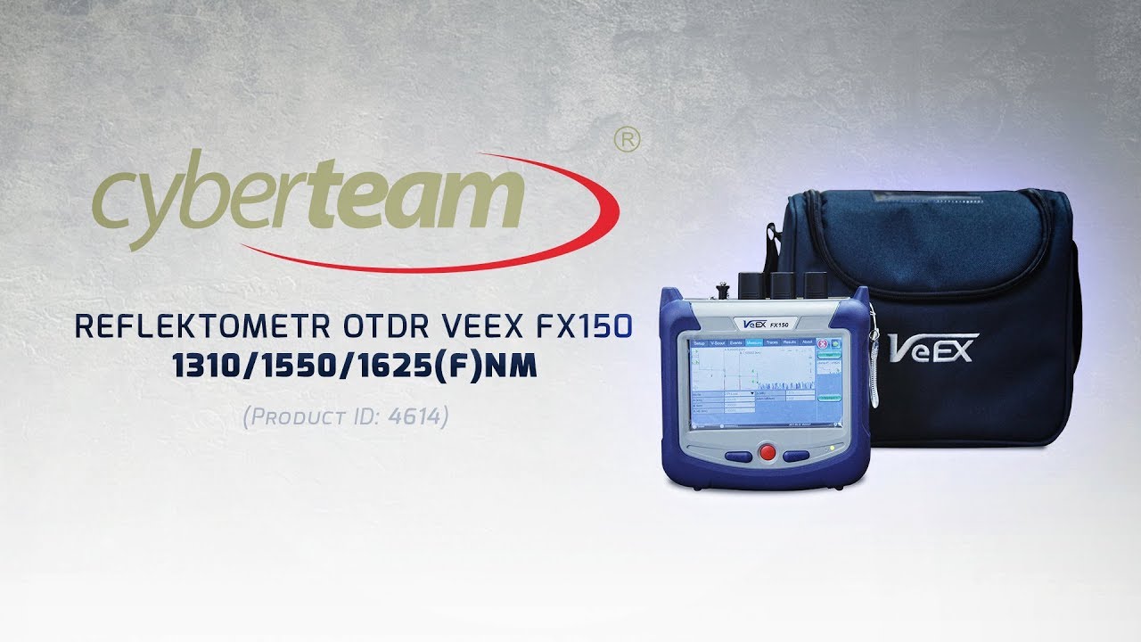 Reflektometr OTDR VeEX FX150 1310/1550/1625nm - YouTube