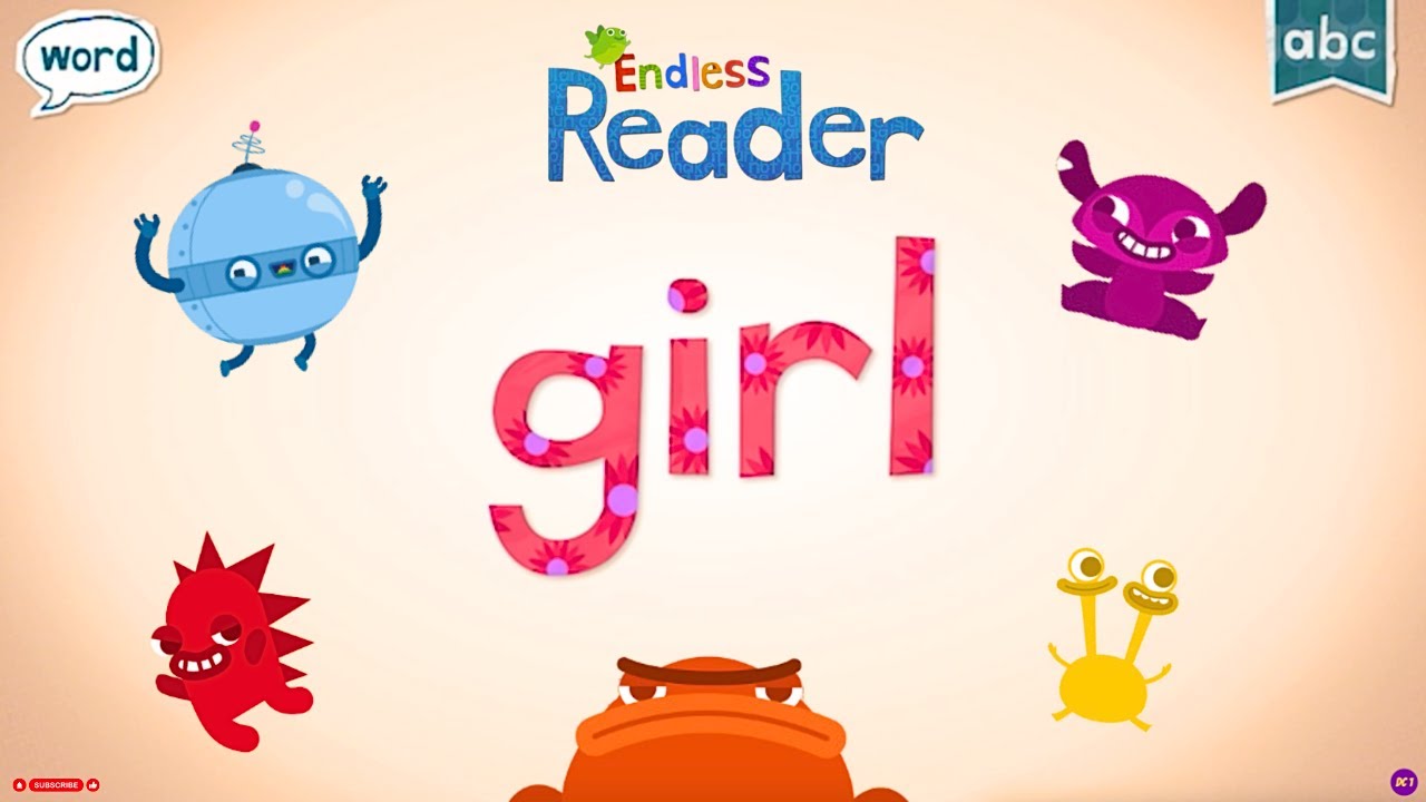 Endless Reader: Meet the Word 'GIRL' | Fun Educational Sight Word ...