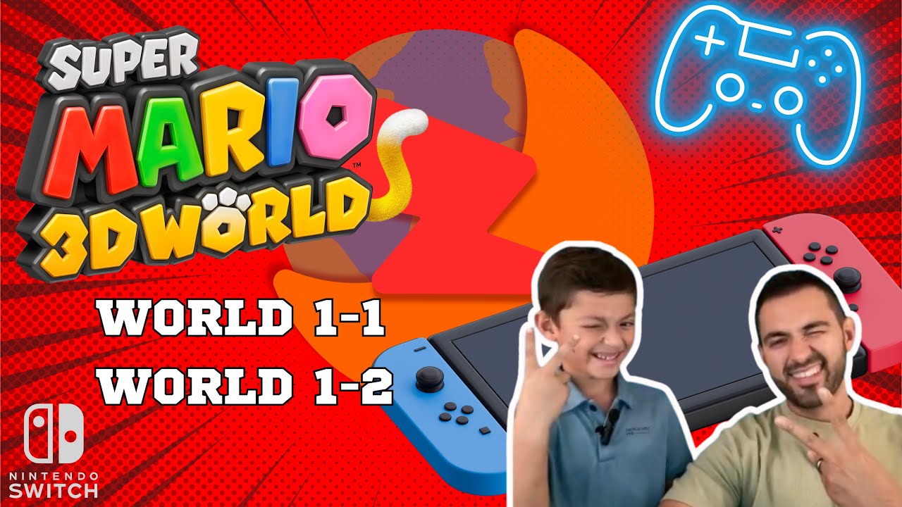 Super Mario 3D World / World 1-1 & 1-2 - YouTube