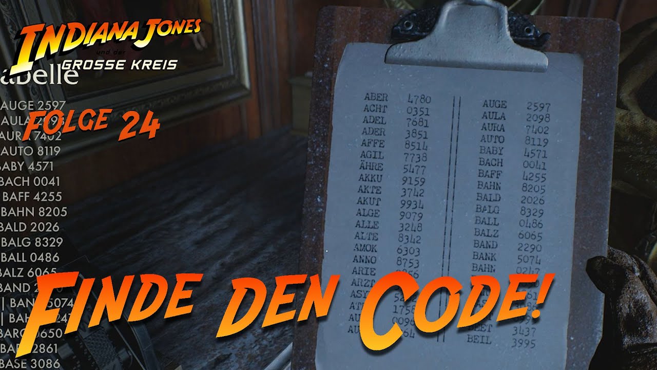 Indiana Jones und der große Kreis ⚱️ Folge 24🗿 Finde den Code! - YouTube