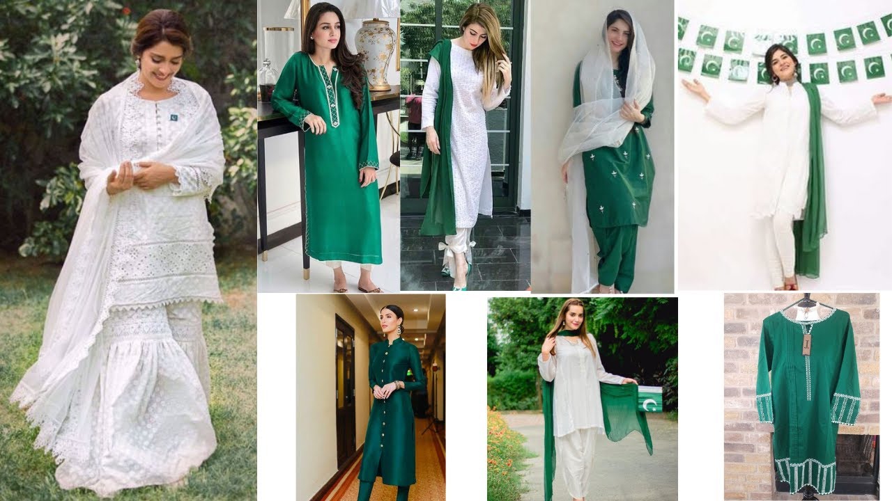 14 august dress designing ideas for womens || Independence day dress ...