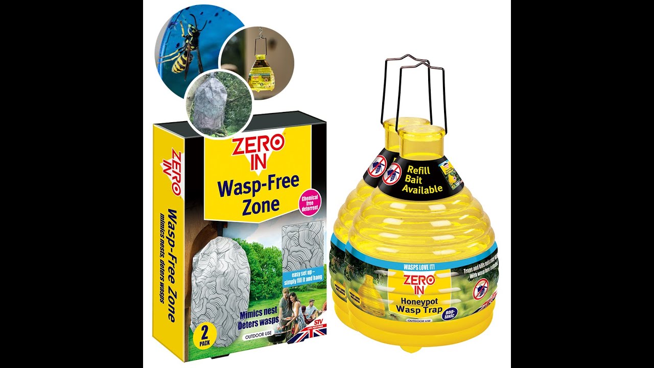 Catch & Deter Wasps - Poison-Free Lethal Kit COM141 - YouTube