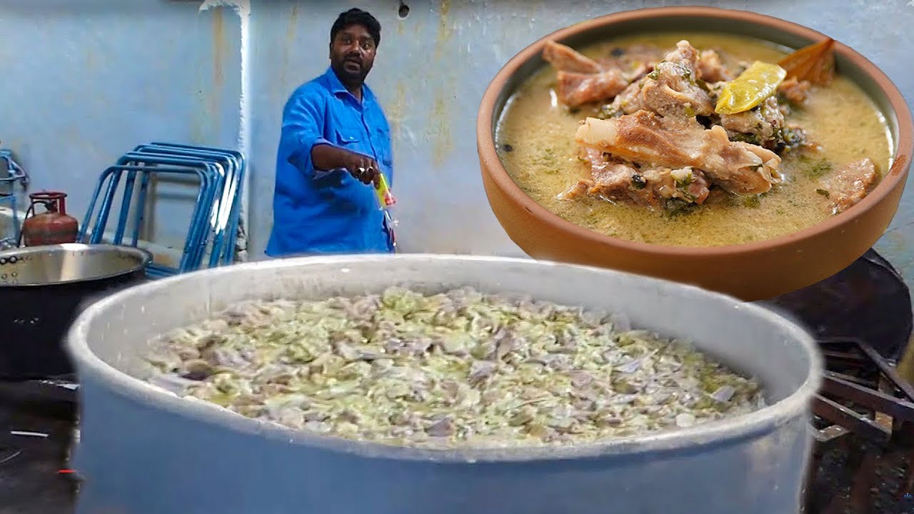 MUTTON MARAG | Hyderabadi Mutton Marag Recipe Making For 500 People ...