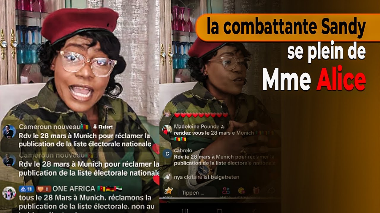 la combattante Sandy se plein de Mme Alice - YouTube