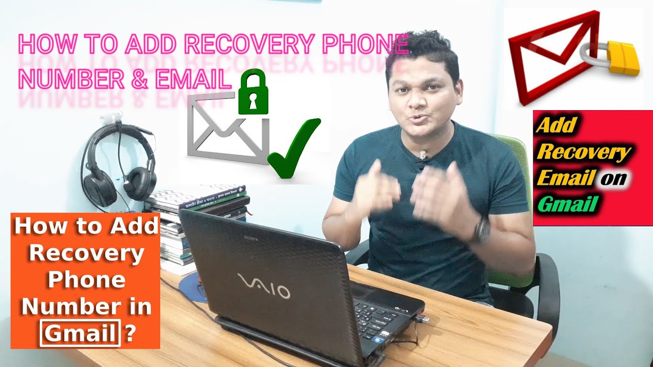 How to add recovery phone number & email - YouTube