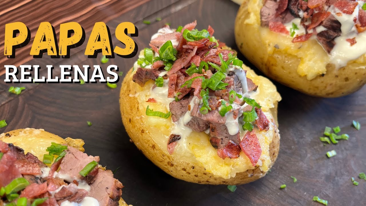 Las PAPAS Rellenas de Carne ASADA Super Fáciles | Te van Encantar - YouTube