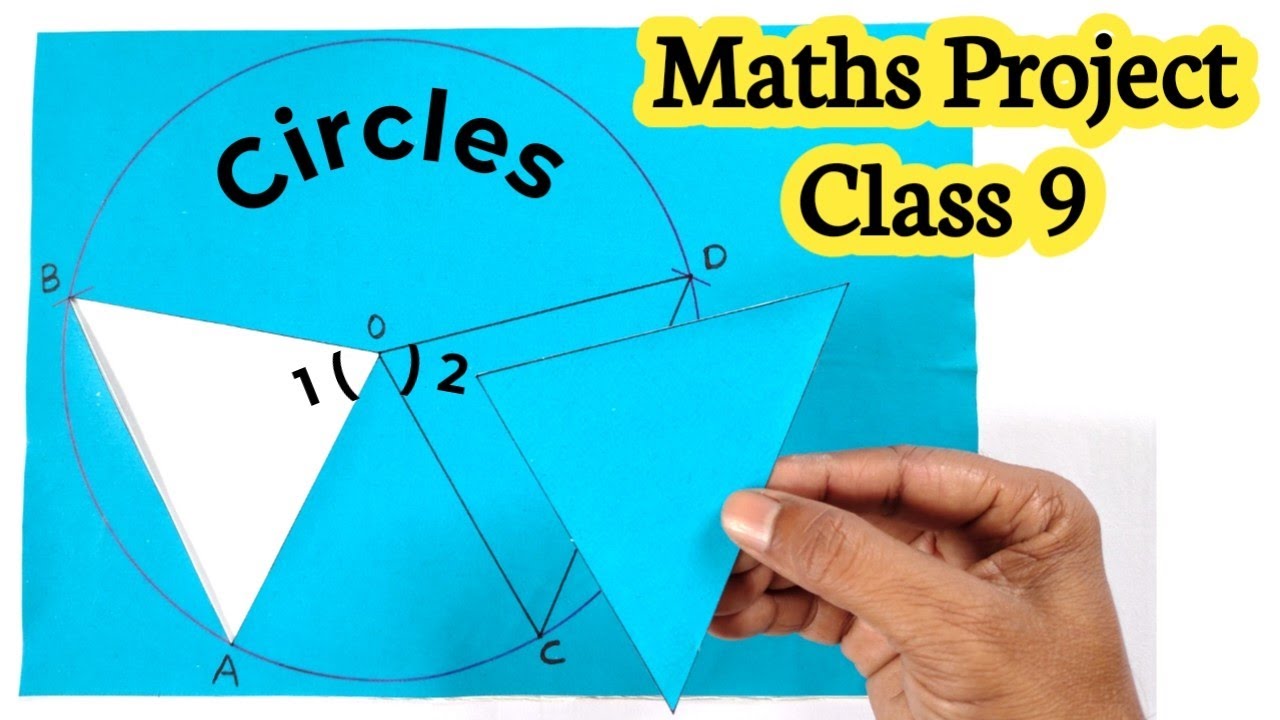 Maths project for class 9th on Circles | maths project working model ...