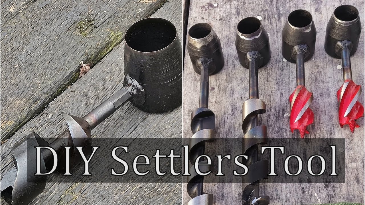 DIY Manufacture Scotch Eye Auger Settlers Tool - YouTube