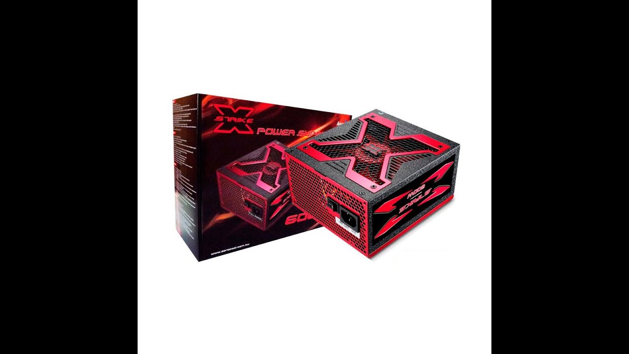 Unboxing Fonte Aerocool 600w Reais Pfc Ativo Strike x 80plus Bronze ...