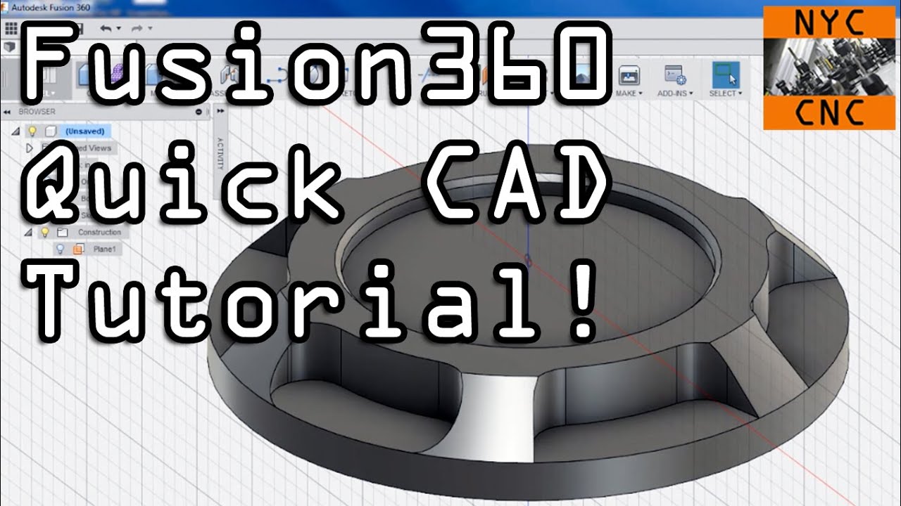 Fusion360 Quick Cad Tutorial Youtube
