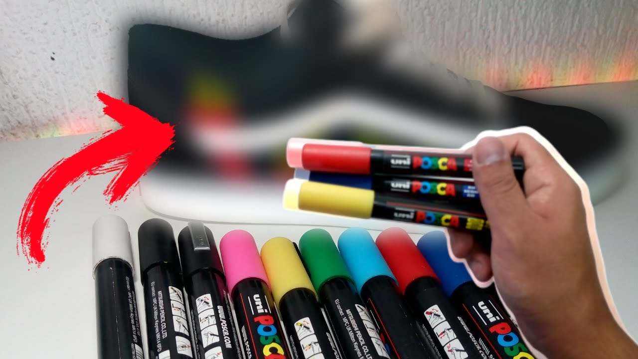PINTEI MEU TÊNIS VANS COM POSCA... ficou lindo - YouTube
