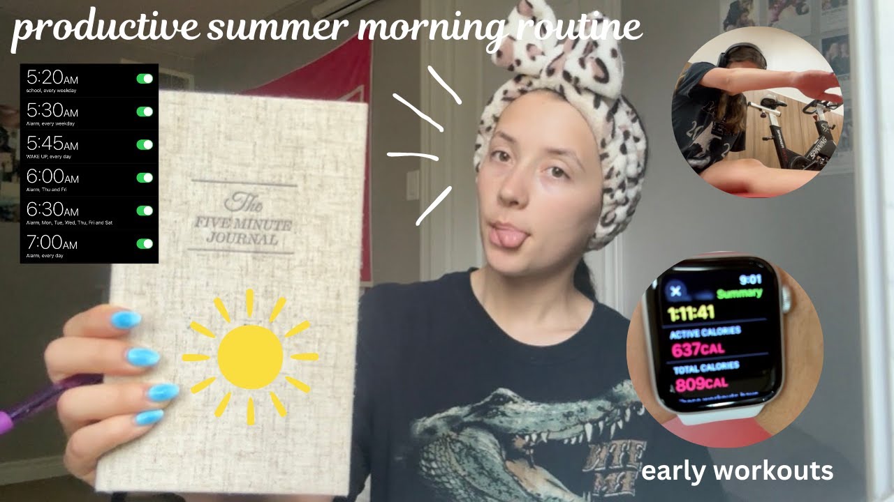 PRODUCTIVE SUMMER MORNING ROUTINE//VLOG - YouTube