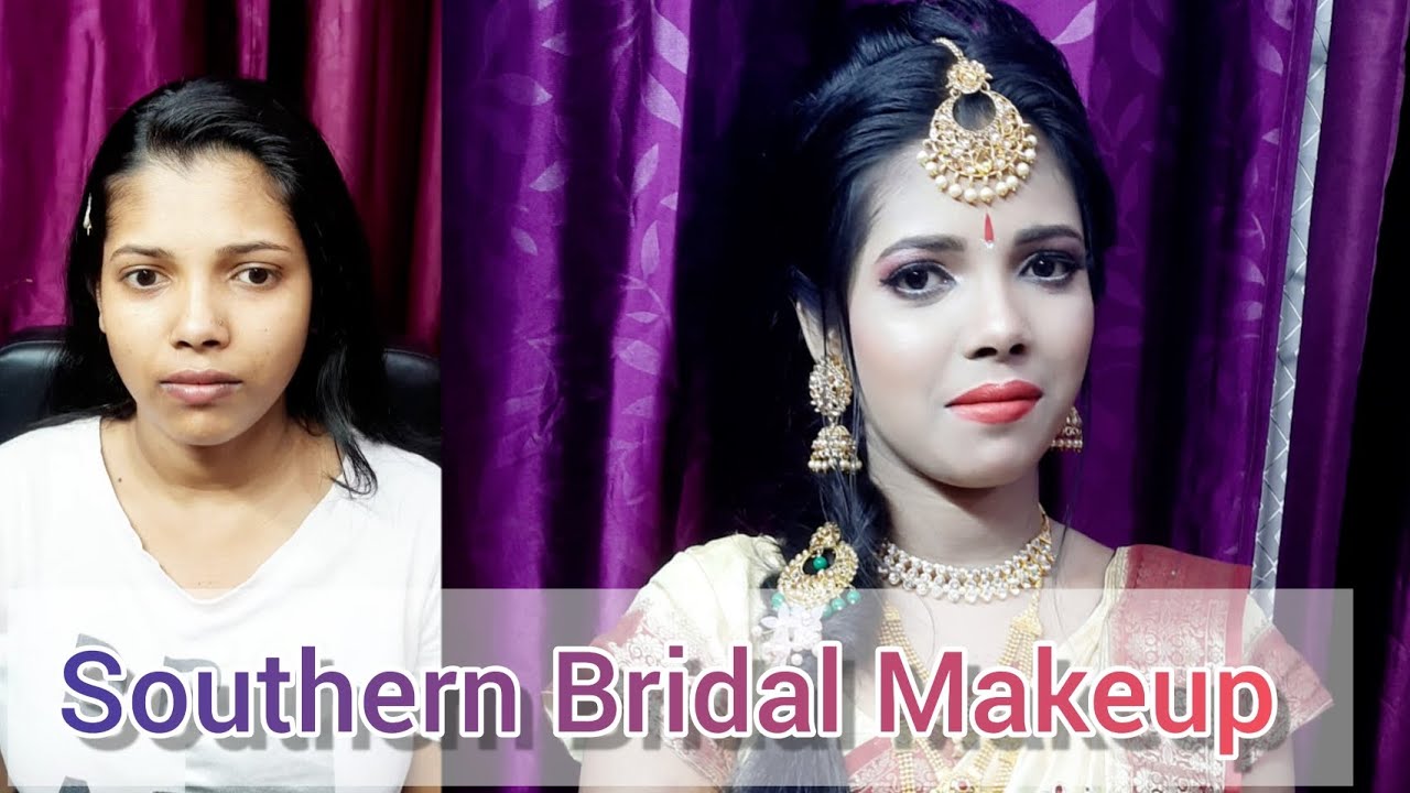 Southern Bridal Makeup Look || Dusky Skin Makeup || Anupama Sharma ...
