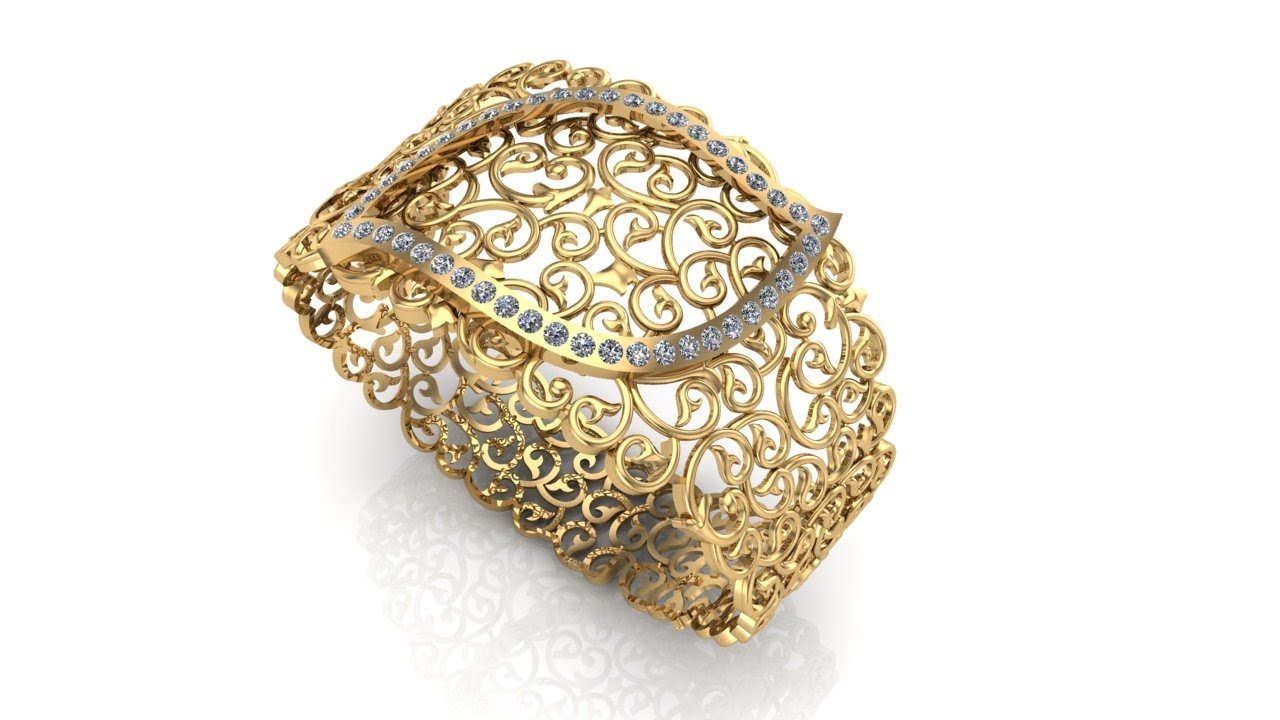 MATRIX 9 RENDER VIDEO LATEST DIAMOND JEWELLERY BRACELET 10 - YouTube