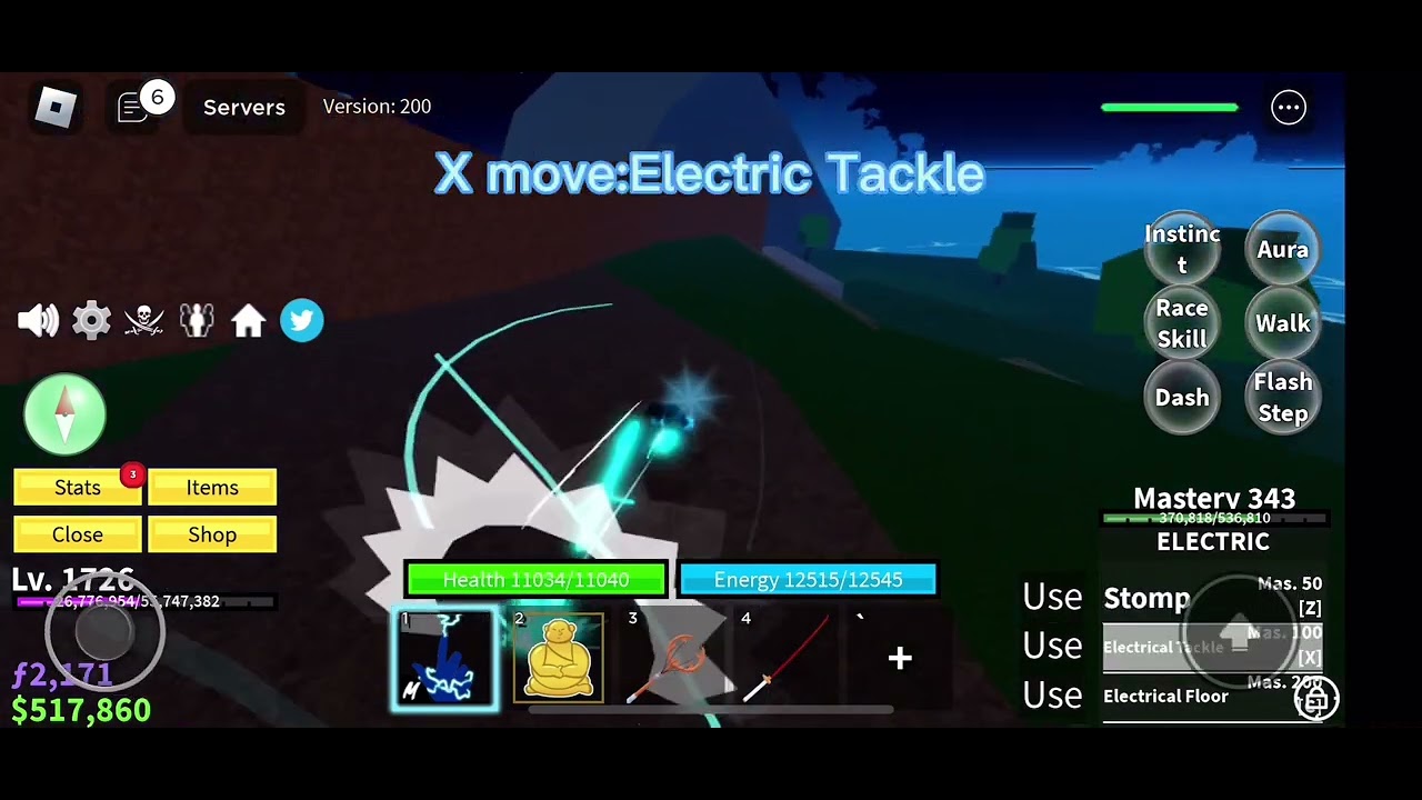 Electric showcase( Blox Fruits) - YouTube