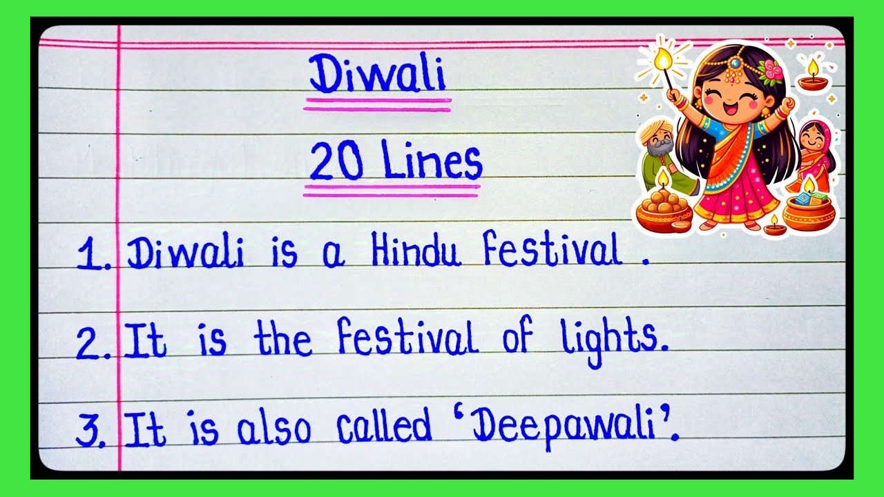 20 Lines On Diwali in English/Essay On Diwali in English/Diwali Essay ...