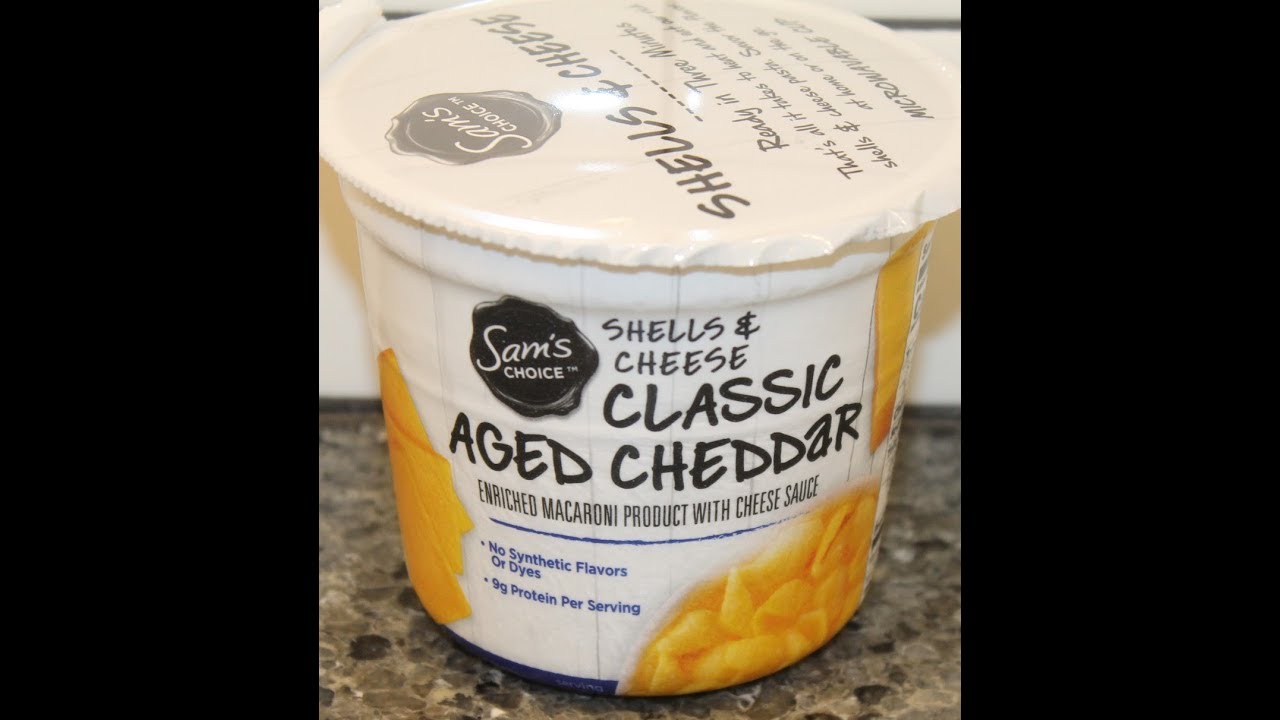 Sam’s Choice Shells & Cheese: Classic Aged Cheddar Review - YouTube