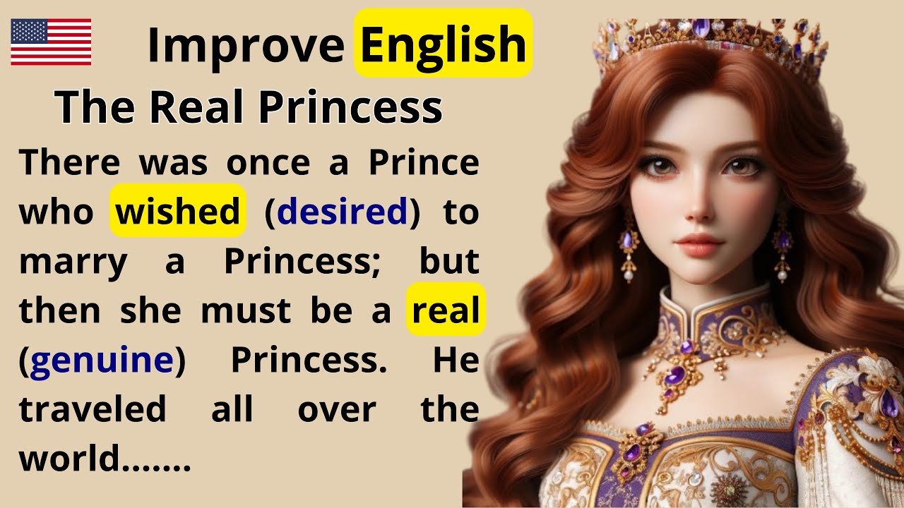 Learn English with Stories Just in 3 Min: The Real Princess | Level 1 ...