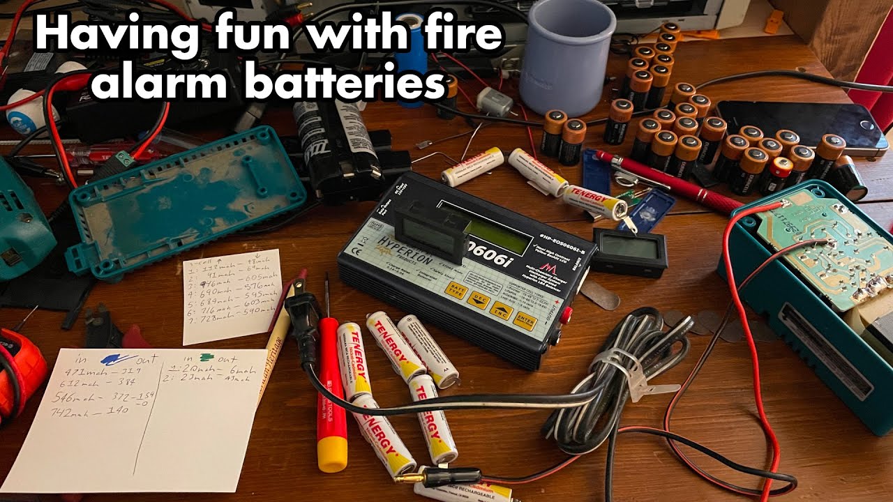 Fun with Smoke Alarm / Exit Sign Batteries. Trying to revive Ni-CD ...
