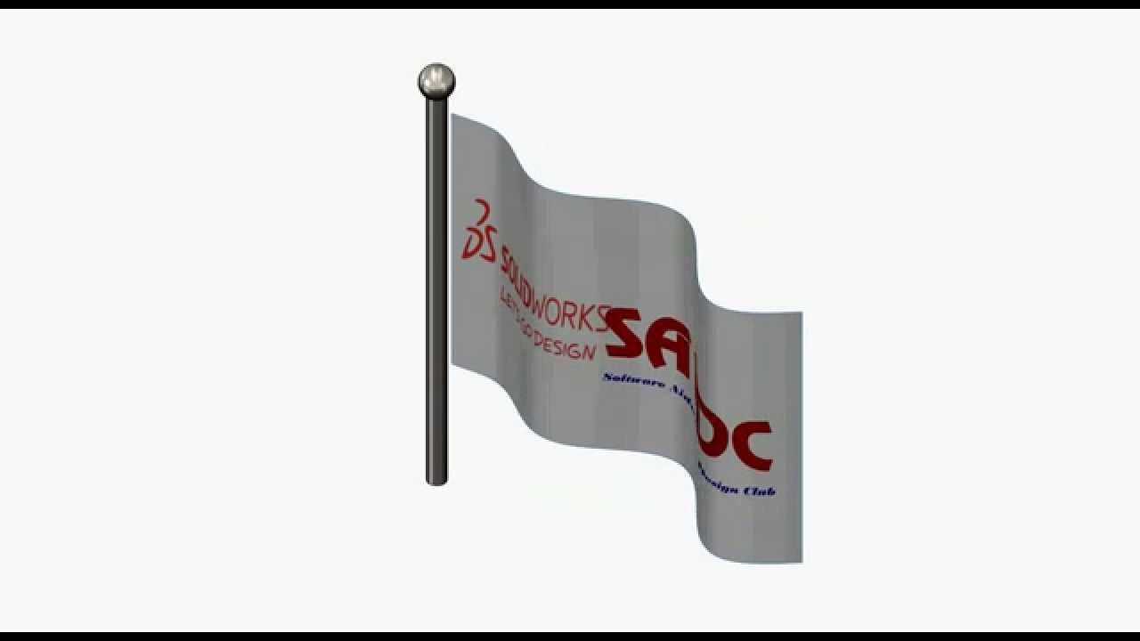 [SADC] - SolidWorks Animation - Flag SolidWorks and SADC - YouTube