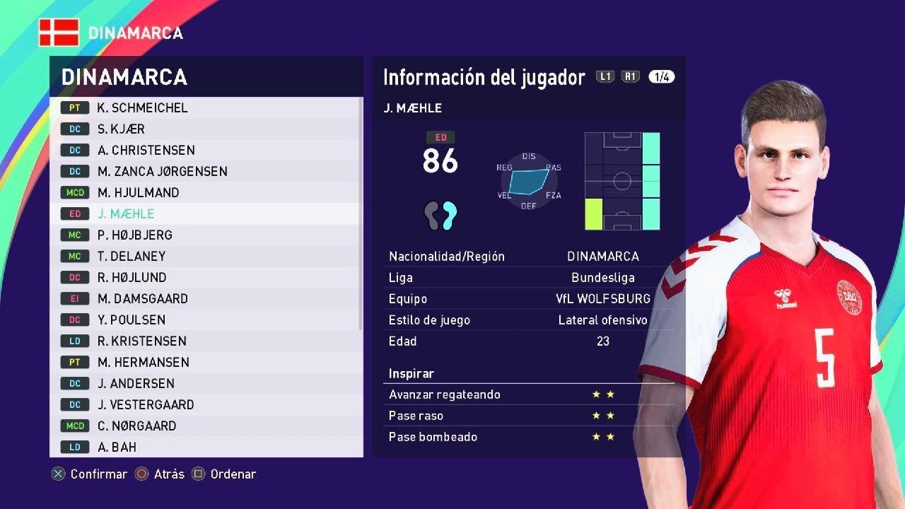 Denmark PES 2021 EURO24 BASECOPY - YouTube