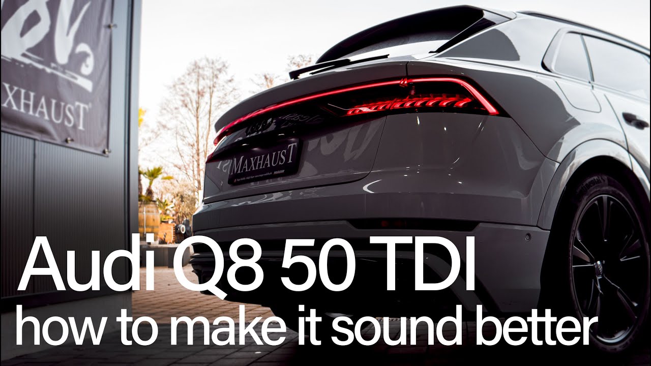 Audi Q8 50 TDI sounds better with Maxhaust | Active Sound - YouTube
