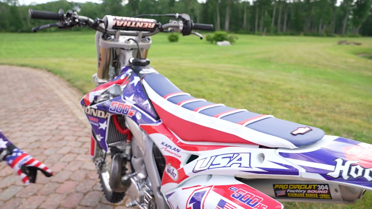 NEW CUSTOM 2017 HONDA CR500AF BUILT500.COM SERVICE HONDA - YouTube