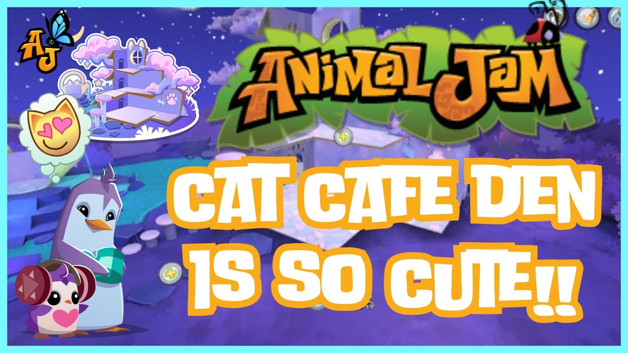 animal jam's march cat cafe den is so Cozy! - YouTube