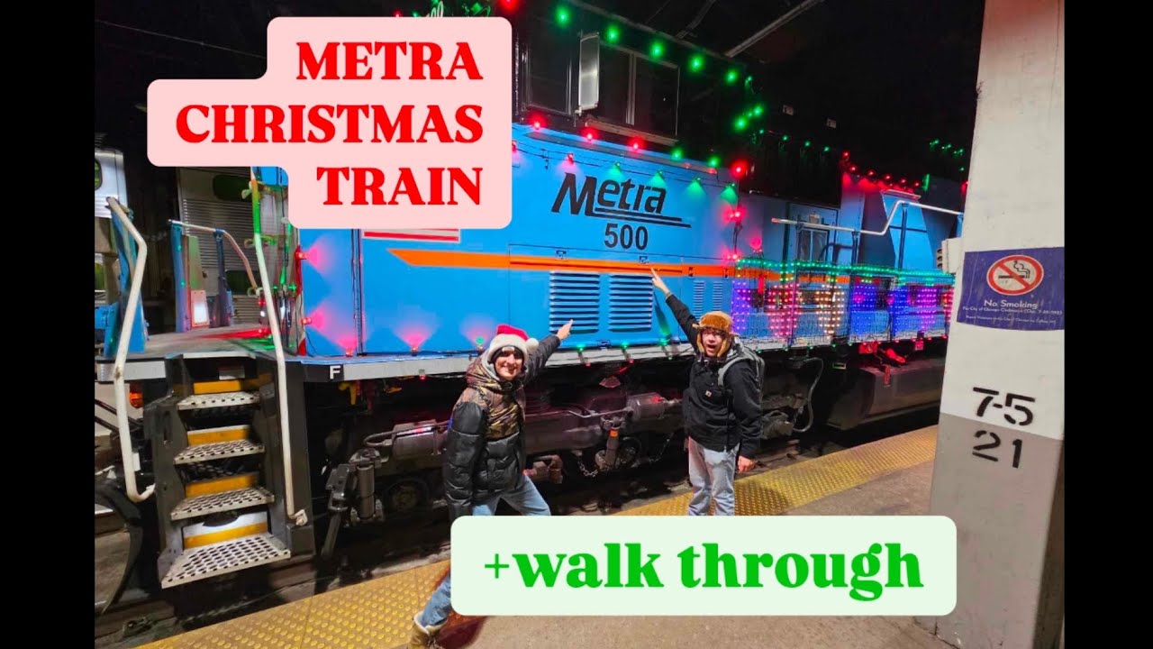 Metra MD Holiday Train Ride - YouTube