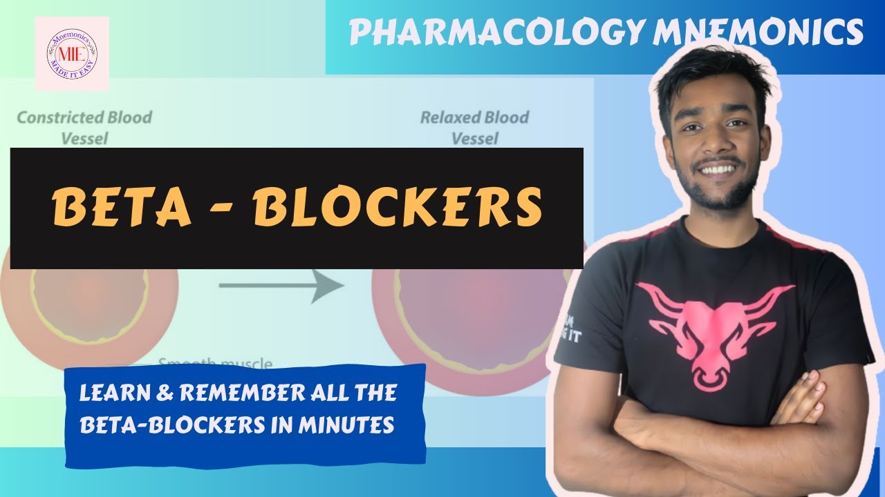 LEARN BETA-BLOCKERS IN MINUTES 🔥🔥🔥|| Easy tricks to remember BETA ...