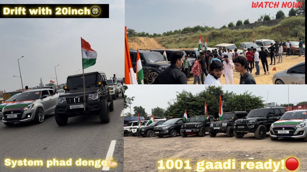 Independence Day🇮🇳 ️ | 1001 Gaadi ready h | System phad denge | Drift ...