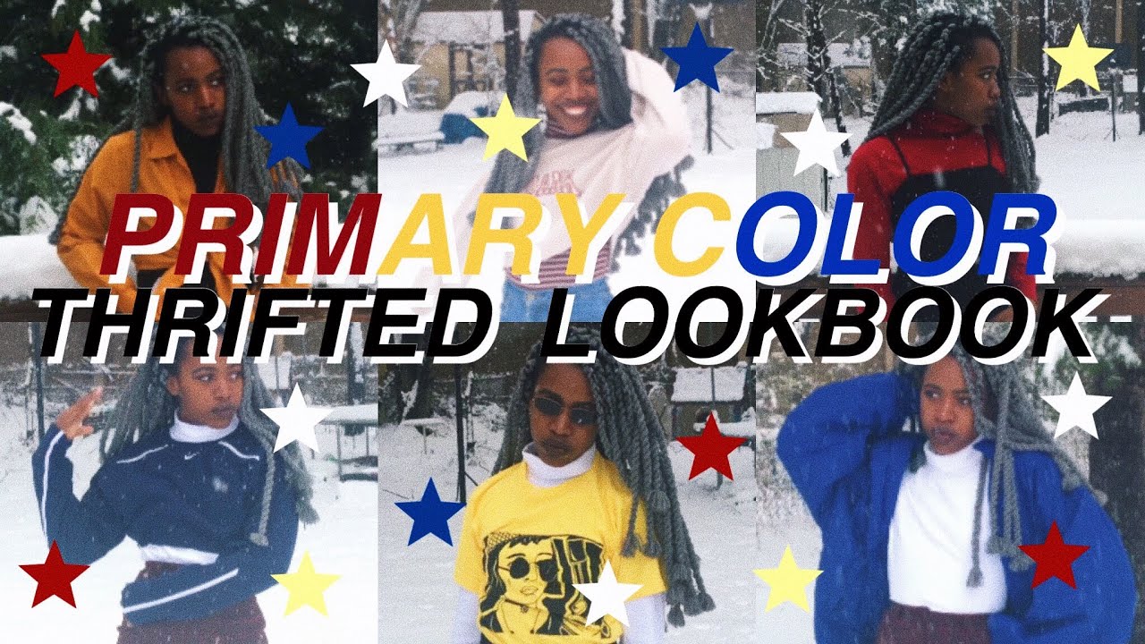 PRIMARY COLOR THRIFTED LOOKBOOK | How To Style A Turtleneck - YouTube